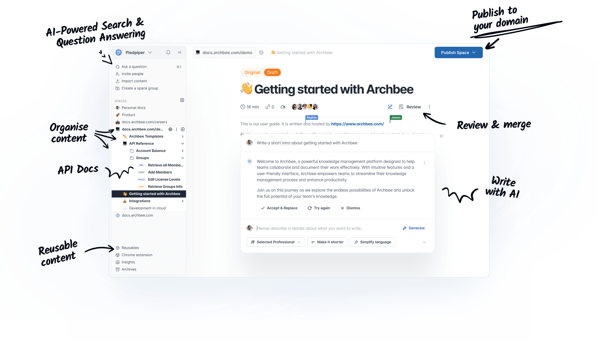 Archbee — The First Knowledge Portal Platform