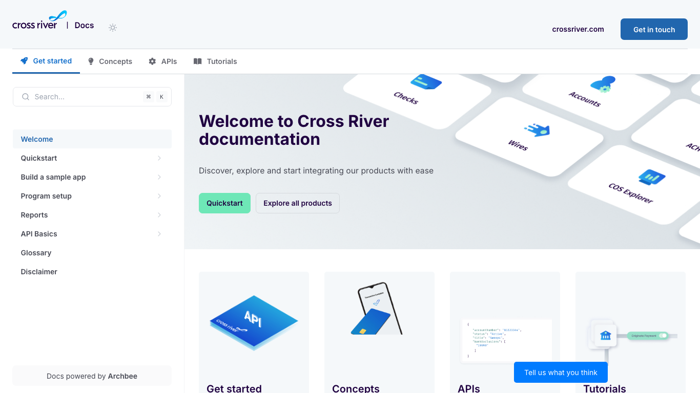 Cross River | Documentation Portals built with Archbee