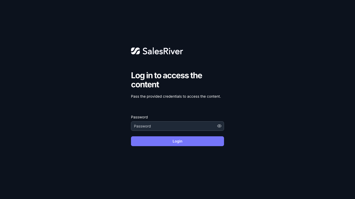 Salesriver | Documentation Portals built with Archbee
